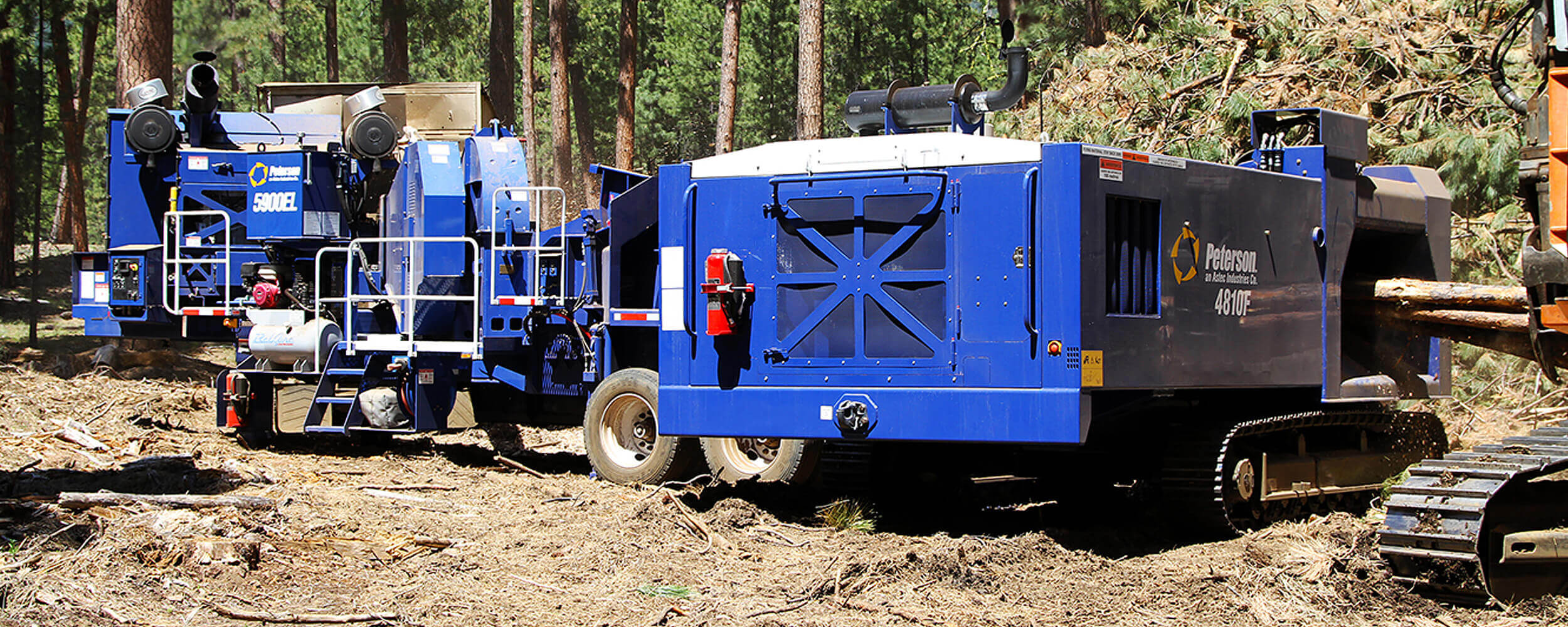 Peterson 4810F Chain Flail Debarker - Astec