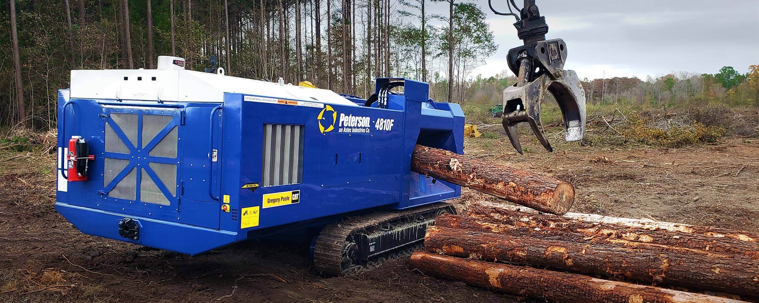 Peterson 4810F Chain Flail Debarker - Astec
