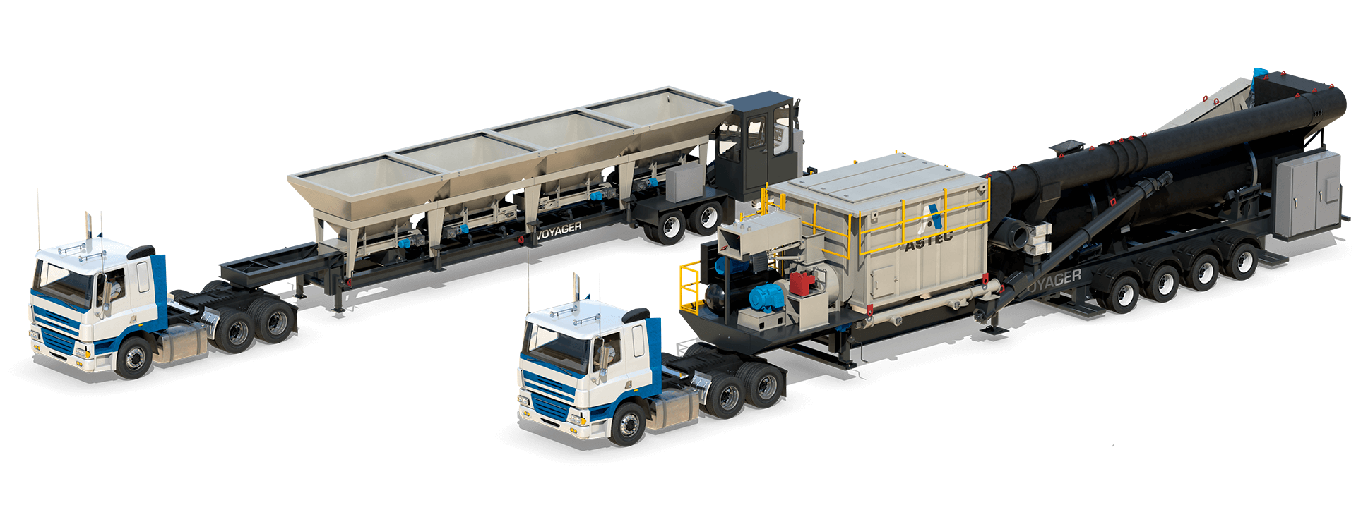 Astec Voyager Highly Portable Asphalt Plant - Astec