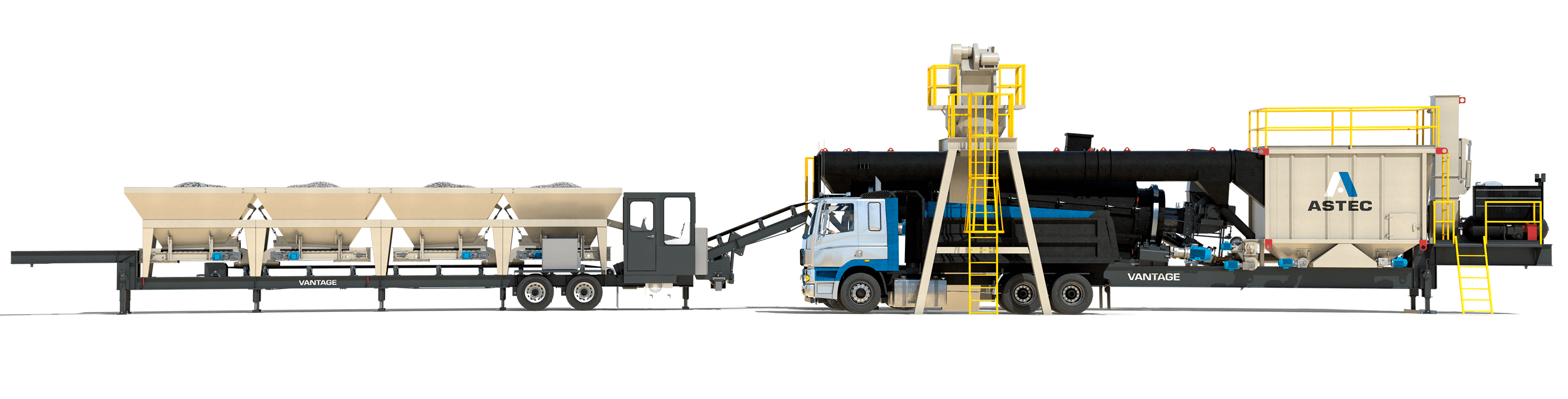 Astec Vantage Highly Portable Asphalt Plant - Astec
