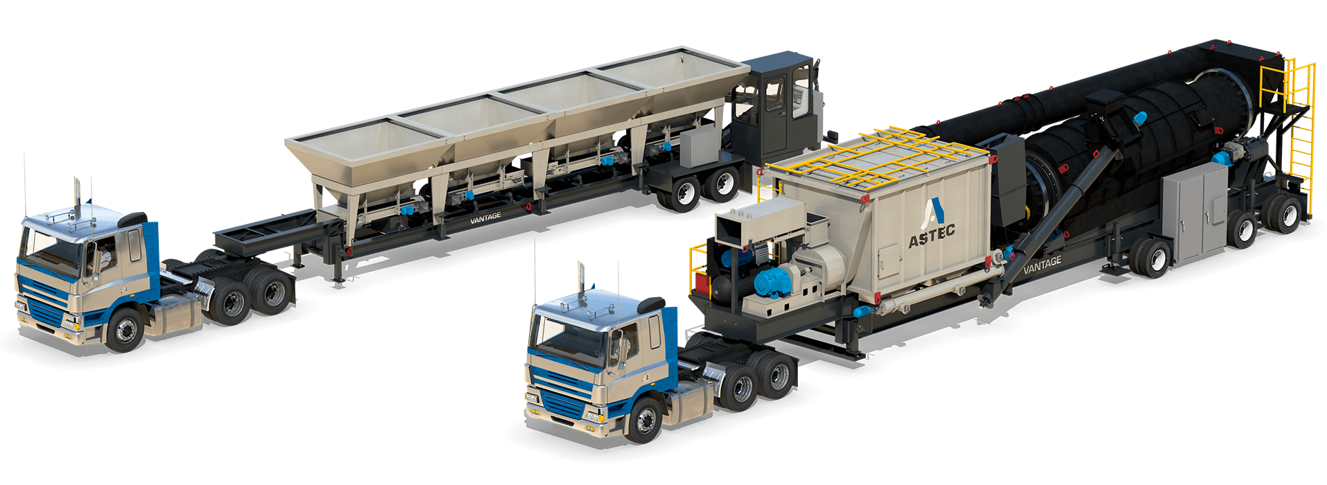 Astec Vantage Highly Portable Asphalt Plant - Astec