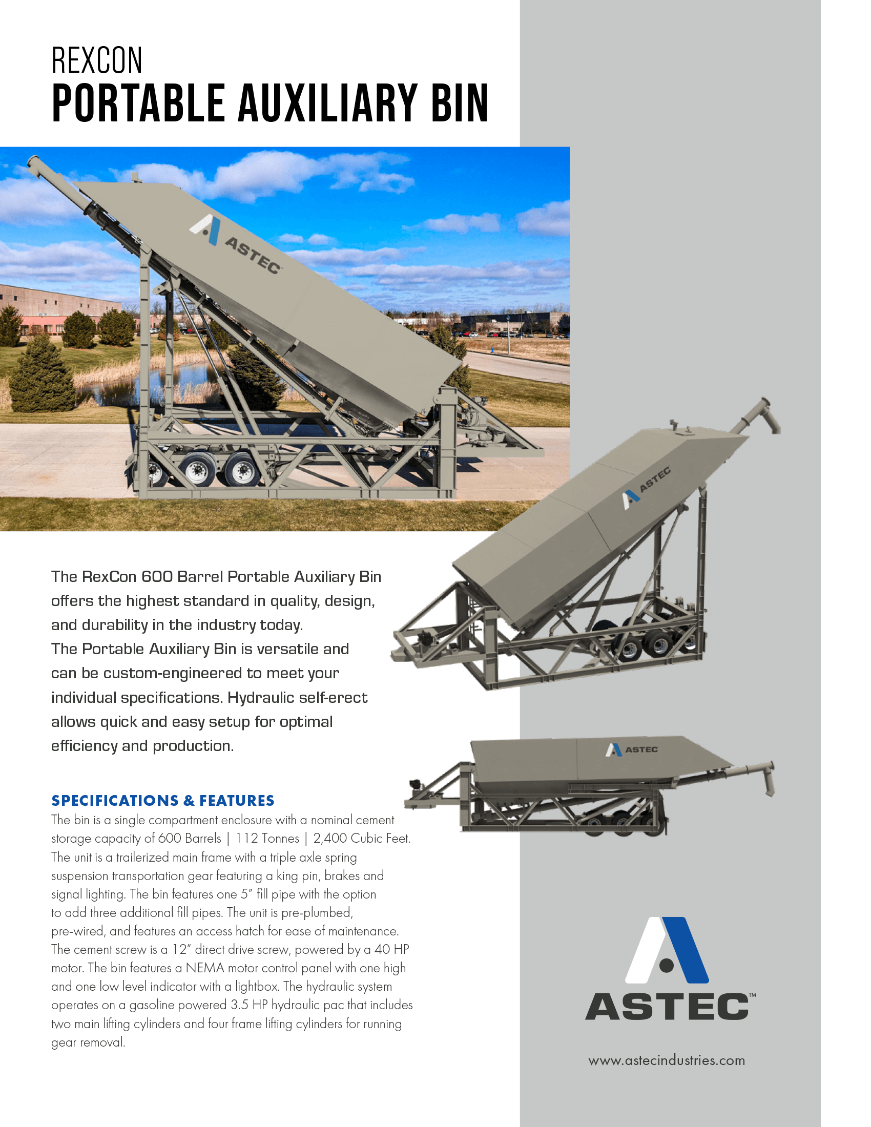 Astec Cement Bin - Astec
